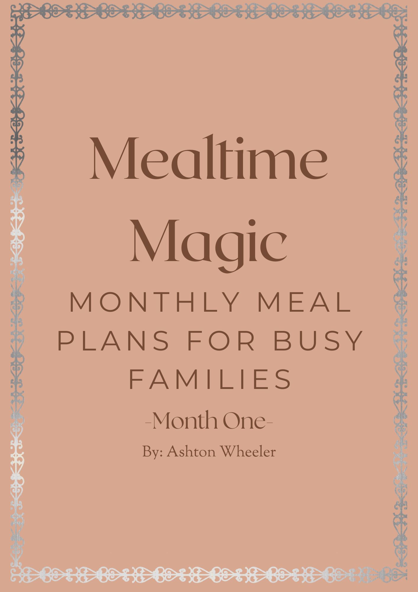 Introducing Mealtime Magic: A Monthly Meal Planner for Busy Families ...